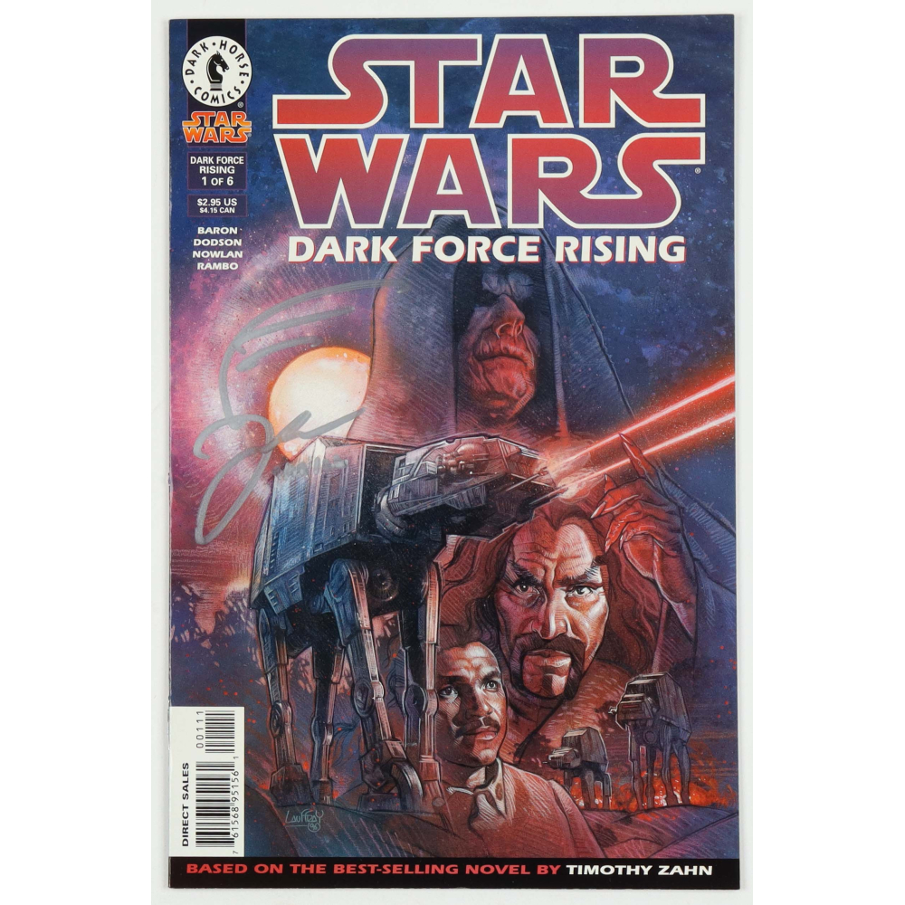 Timothy Zahn Signed 1997 "Star Wars: Dark Force Rising" Issue #1 Dark ...