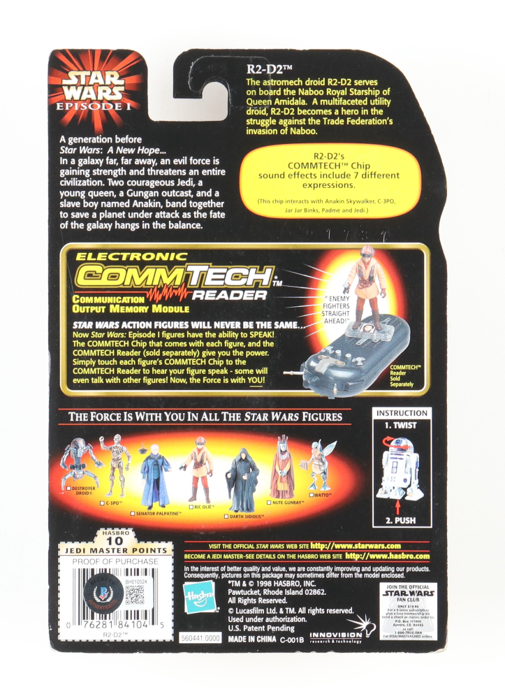 Kenny Baker & Don Bies Signed "Star Wars: Episode I" R2-D2 with Booster ...