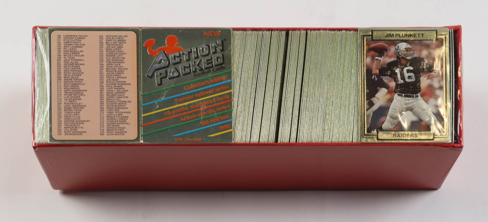 1990 Action Packed Full Set Football Cards with (280) Cards | Pristine ...