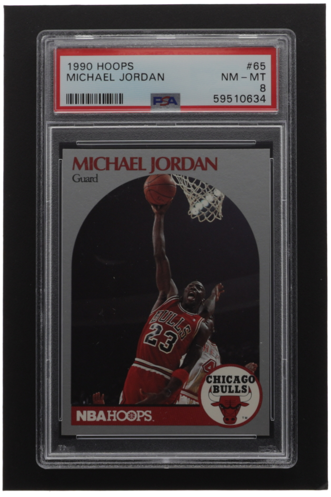 Michael Jordan 1990-91 Hoops #65 (PSA 8) | Pristine Auction