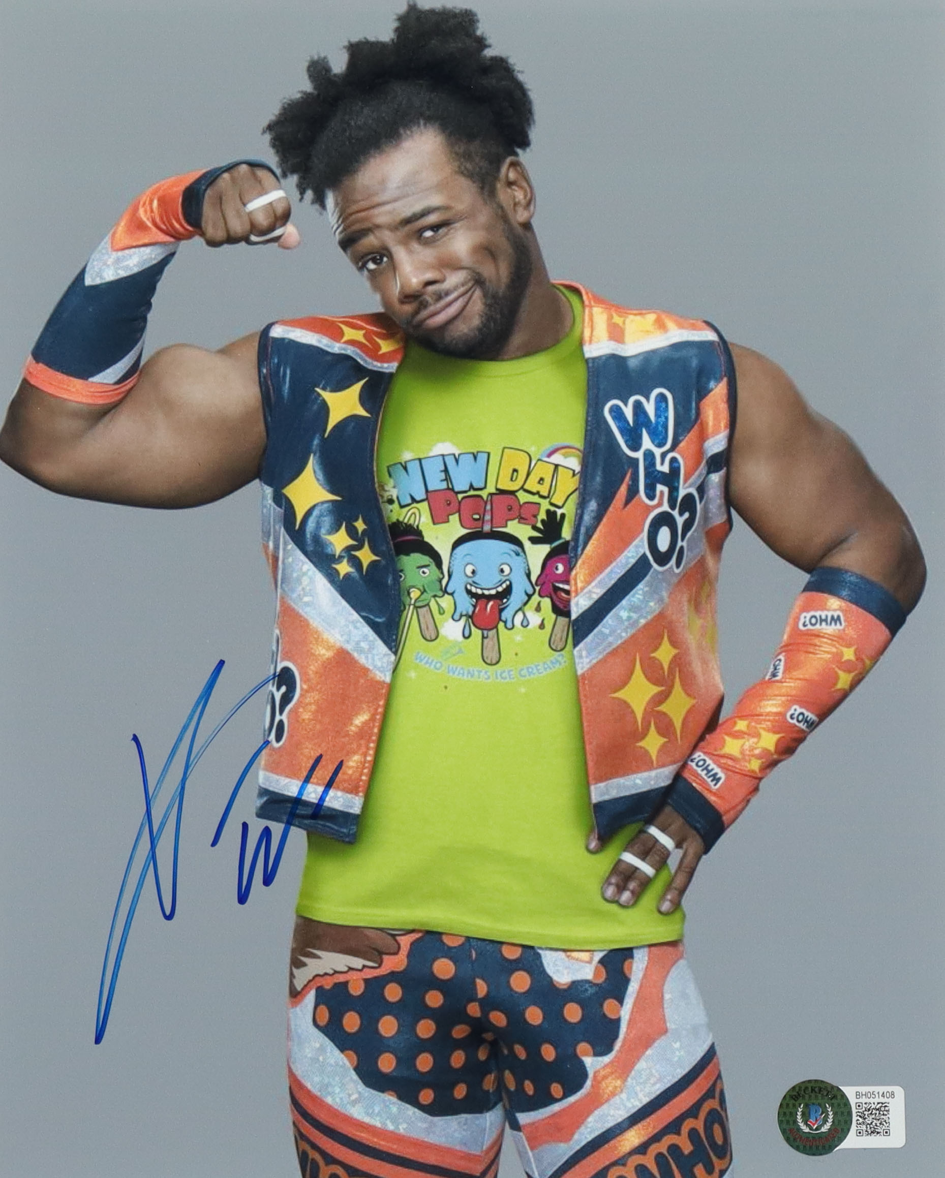 Xavier Woods Signed WWE 8x10 Photo (Beckett) | Pristine Auction
