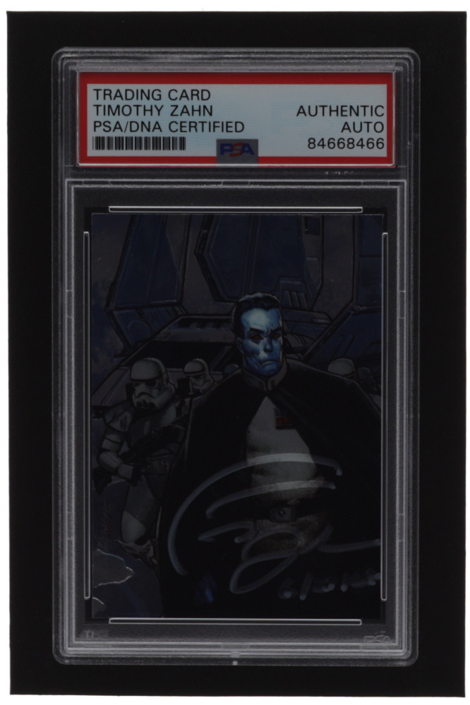 Timothy Zahn Signed 1996 Star Wars Finest #23 Grand Admiral Thrawn ...