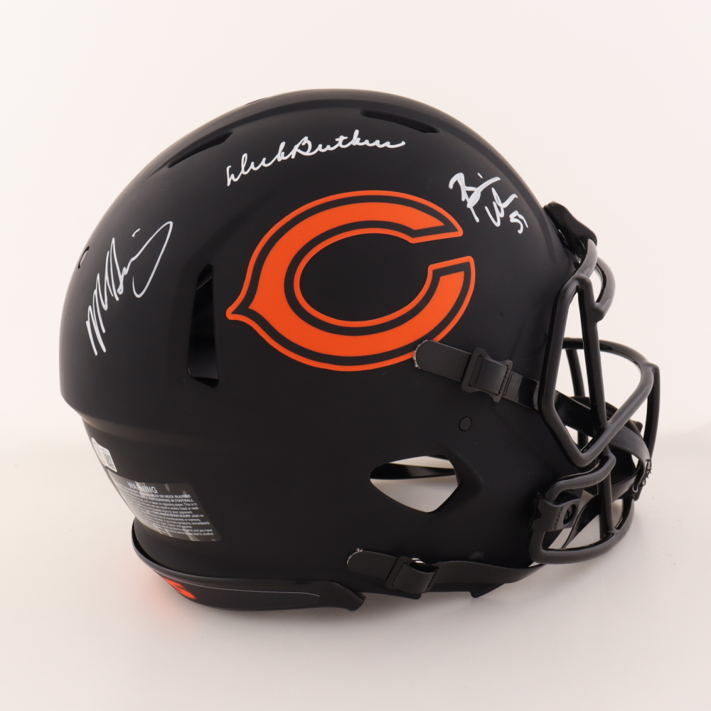 Dick Butkus, Mike Singletary & Brian Urlacher Signed Bears Full-Size ...
