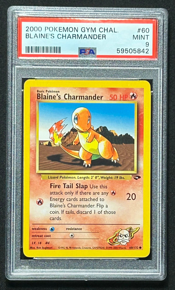Blaine's Charmander 2000 Pokemon Gym Challenge Unlimited #60 (PSA 9 ...