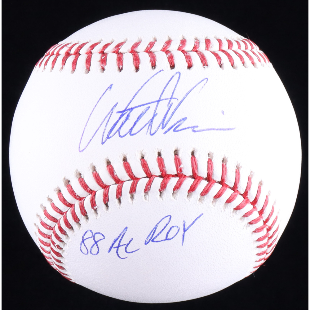 Walt Weiss Signed OML Baseball Inscribed "88 AL ROY" (Schwartz ...