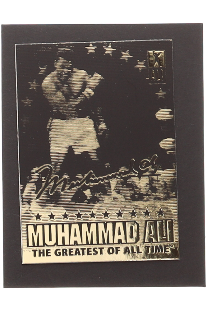 Muhammad Ali "Greatest of All Time" Merrick Mint 23 KT Gold Card ...