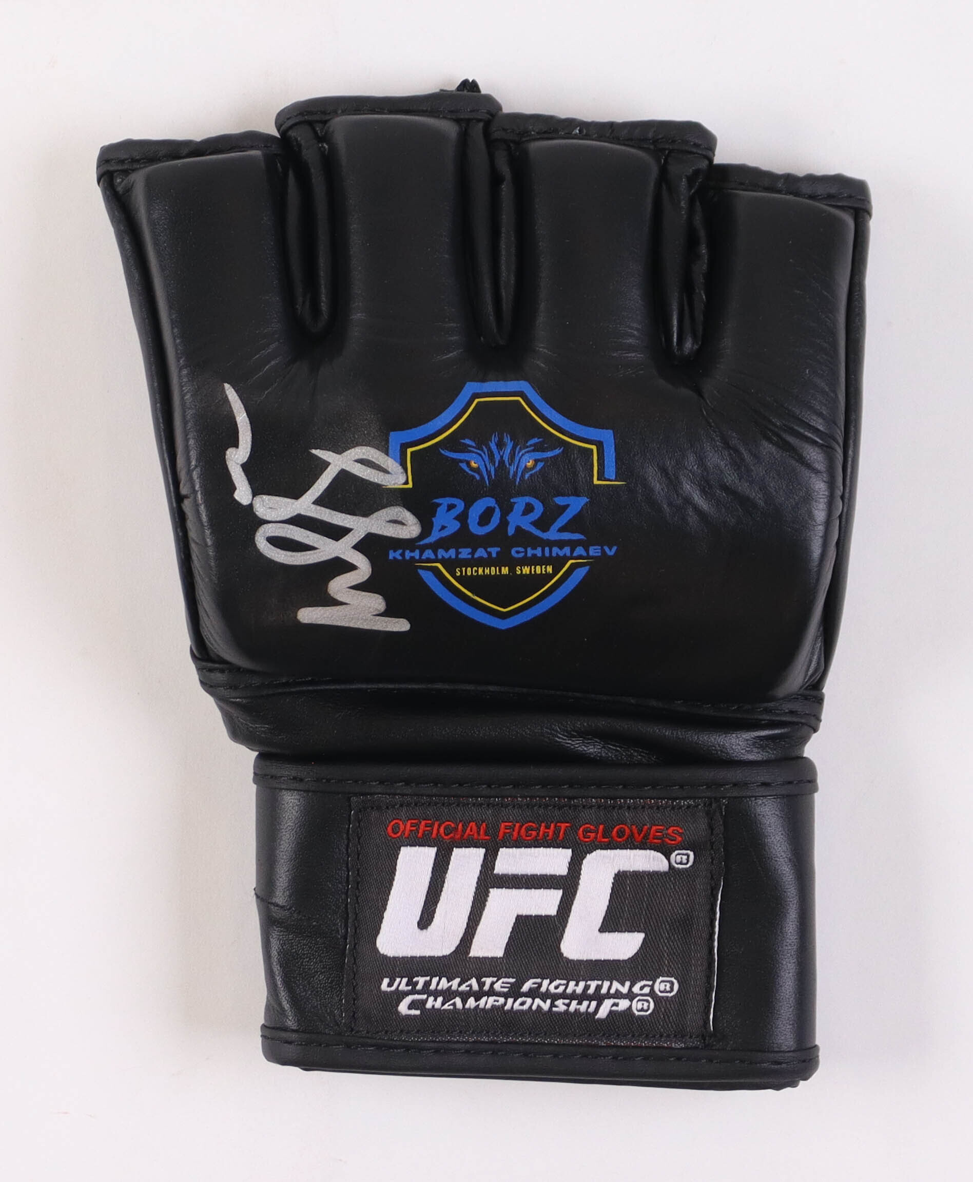 Khamzat “Borz” Chimaev Signed Official Logo UFC Glove (PSA) | Pristine ...