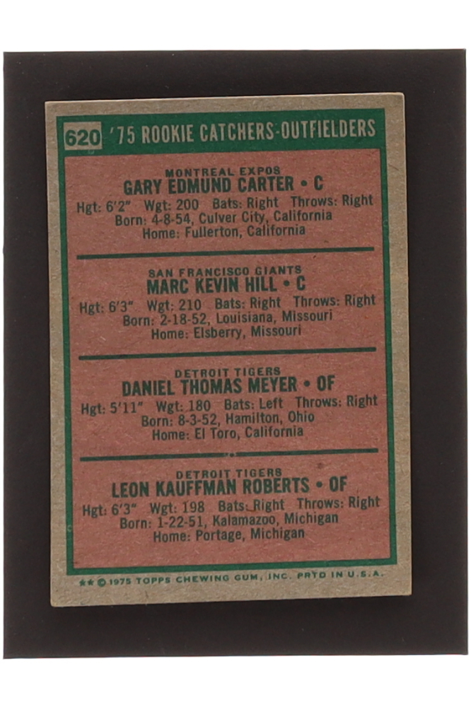 Gary Carter 1975 Topps #620 Rookie Catchers and Outfielders RC ...