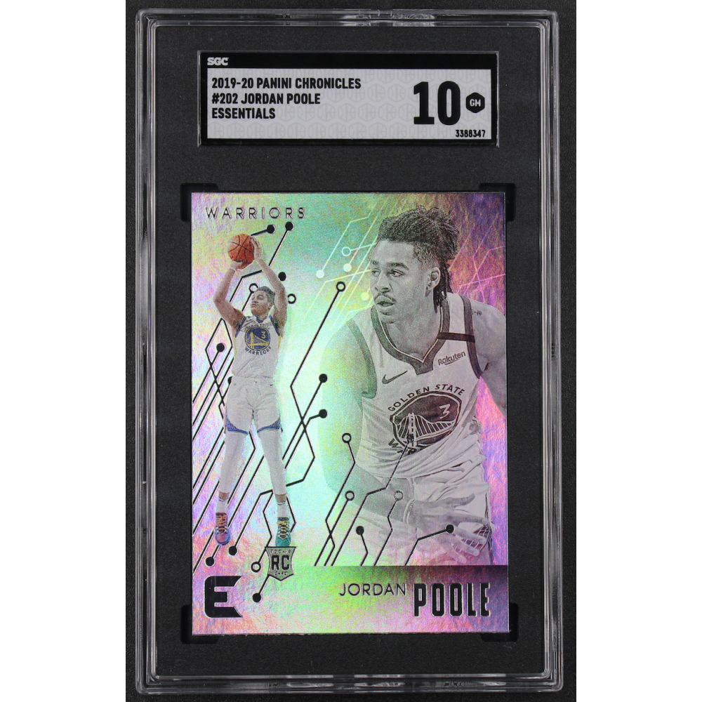 Jordan Poole 2019-20 Panini Chronicles #202 Essentials RC (SGC 10 ...