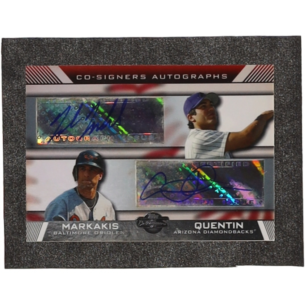 Nick Markakis / Carlos Quetin 2007 Topps Co-Signers Dual Autographs #MQ ...
