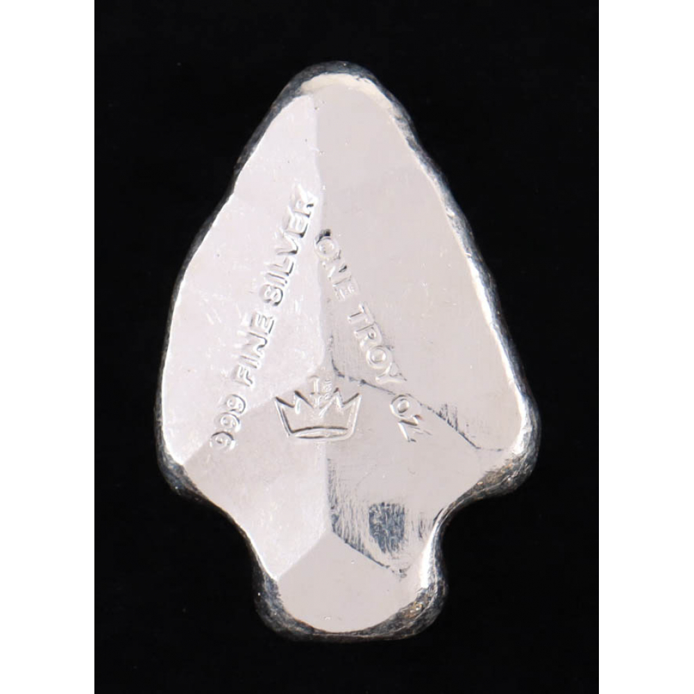 1 oz .999 Fine Silver Arrowhead Hand-Poured 3D Bullion Bar | Pristine ...