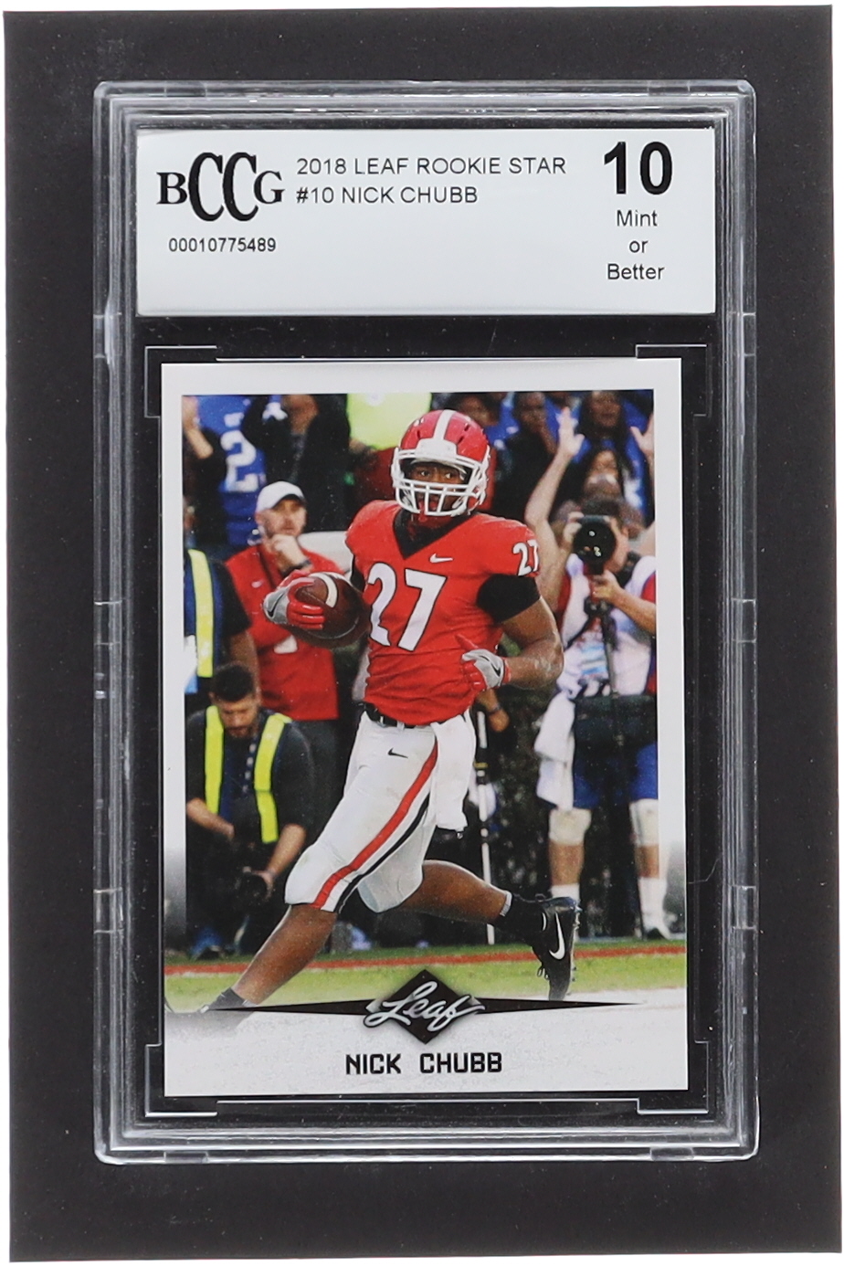 Nick Chubb 2018 Leaf Draft #44 (BCCG 10) | Pristine Auction