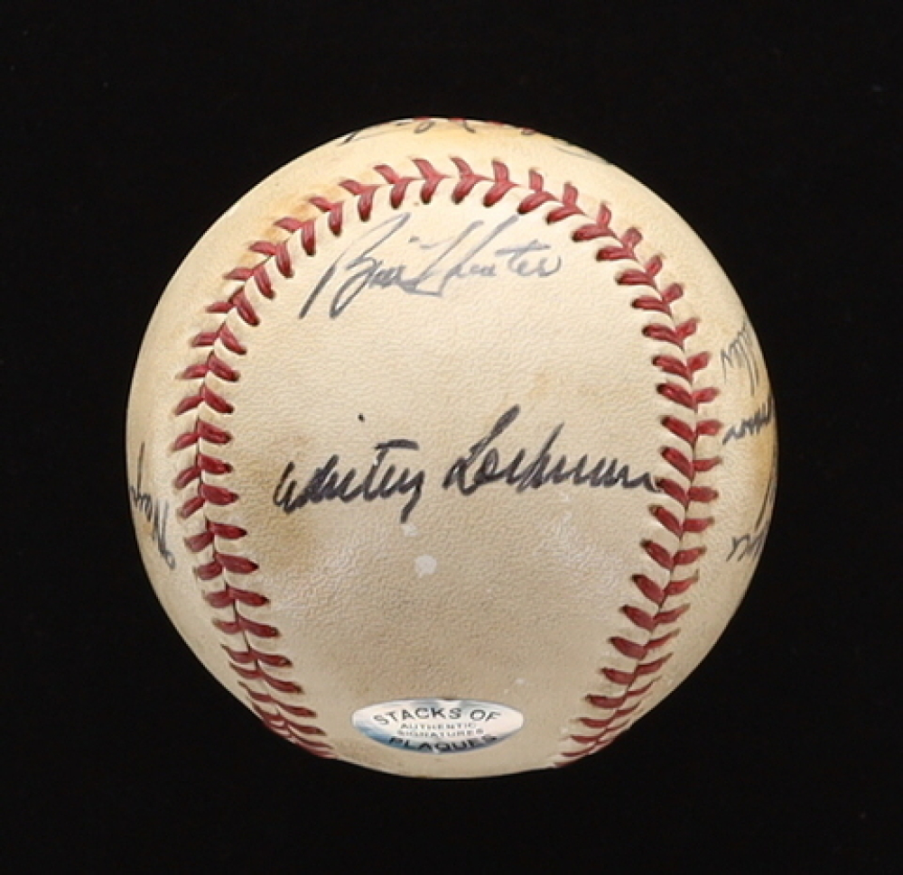 OL Baseball Signed by (12) with Eddie Stanky, Pee Wee Reese, Joe Black ...