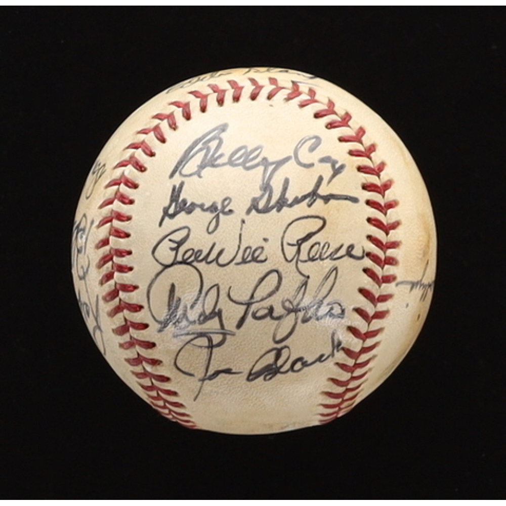 OL Baseball Signed by (12) with Eddie Stanky, Pee Wee Reese, Joe Black ...