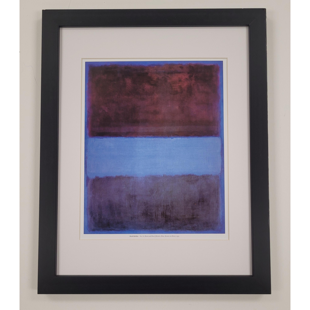Mark Rothko "No. 61 Rust and Blue" Custom Framed Print | Pristine Auction