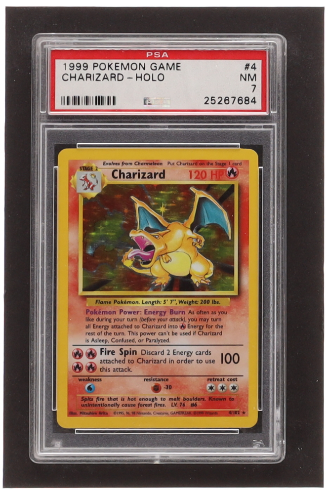 Charizard Pokemon 1999 Base Unlimited #4 Holo (PSA 7) | Pristine Auction