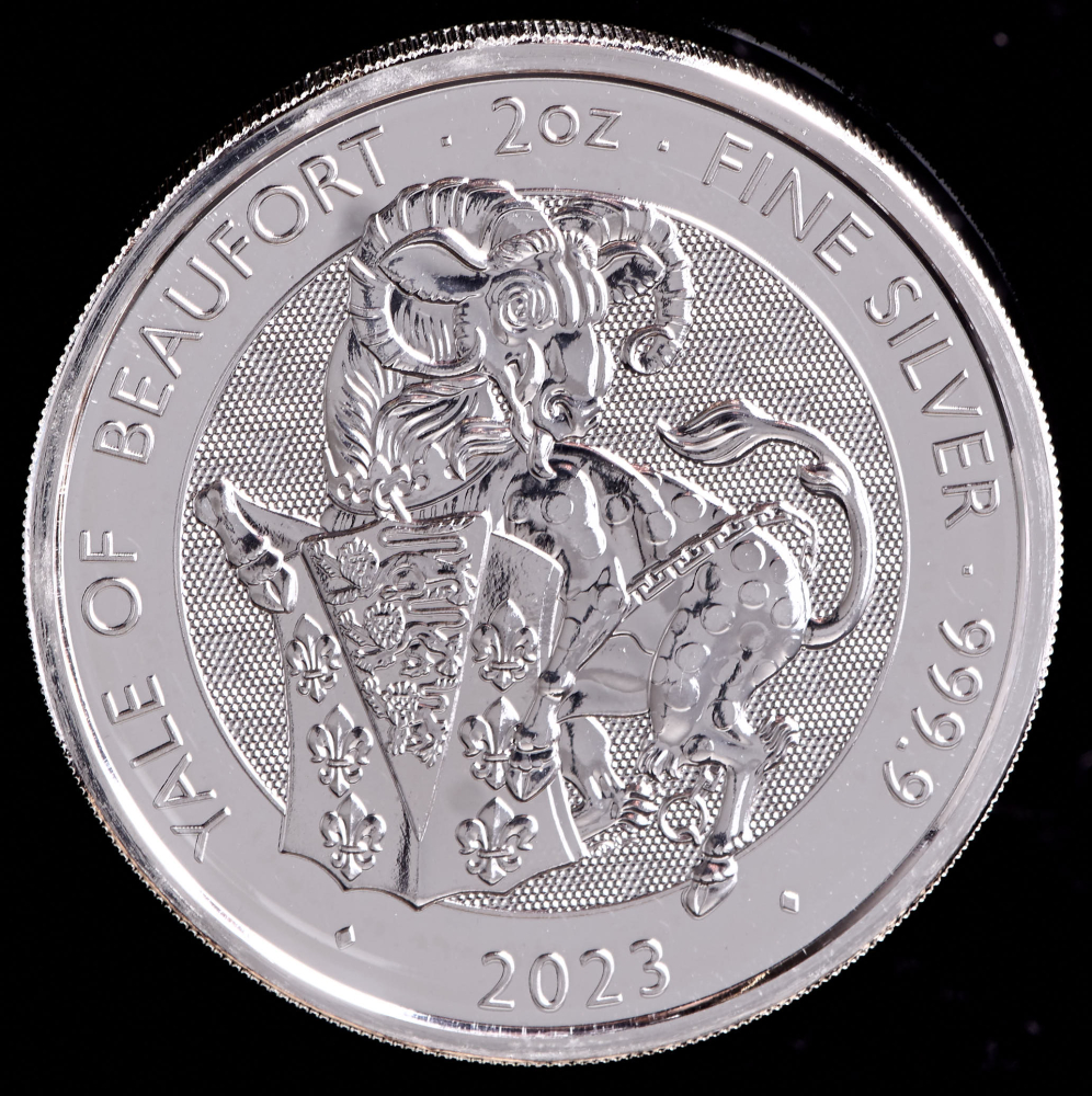 2023 Great Britain Queen's Beasts "Yale of Beaufort" 2 Oz. .999 Fine ...