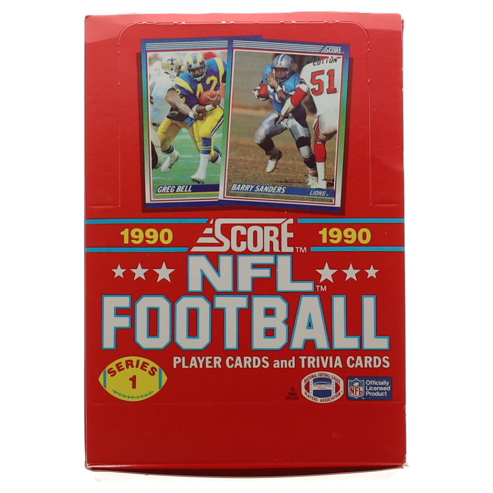1990 Score NFL Football Series 1 Box with (36) Packs | Pristine Auction