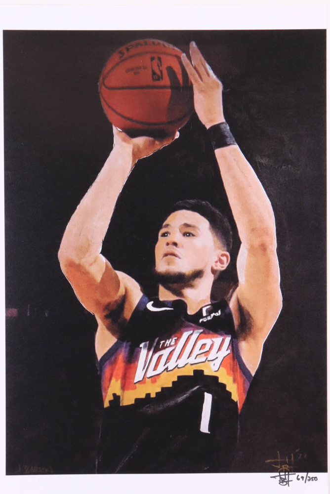 Devin Booker - Suns - Joshua Barton 12x18 Signed Limited Edition ...