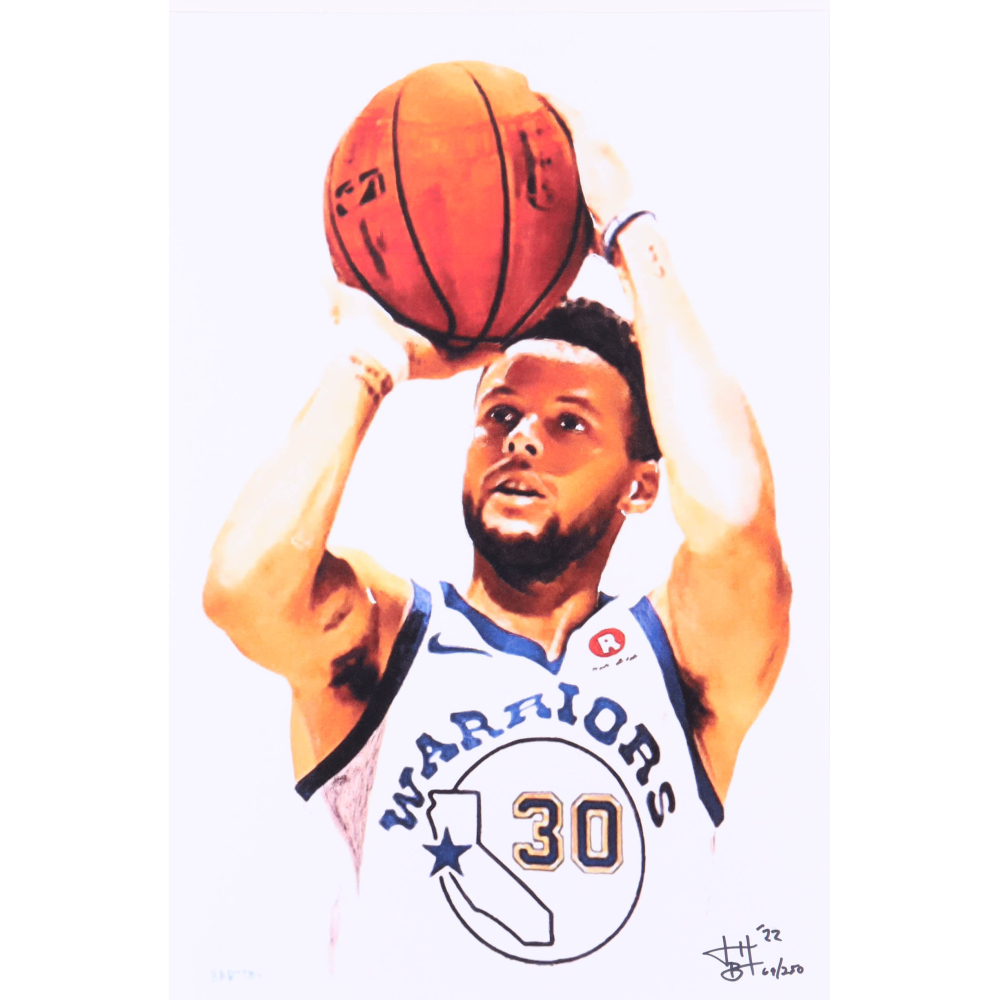 Stephen Curry - Warriors - Joshua Barton 12x18 Signed Limited Edition ...