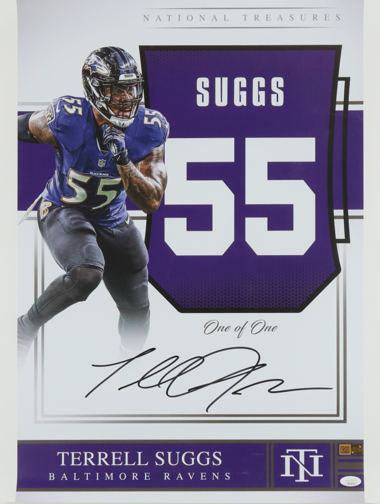 Terrell Suggs Signed Ravens 18x24 Photo (JSA & Players Ink) | Pristine ...
