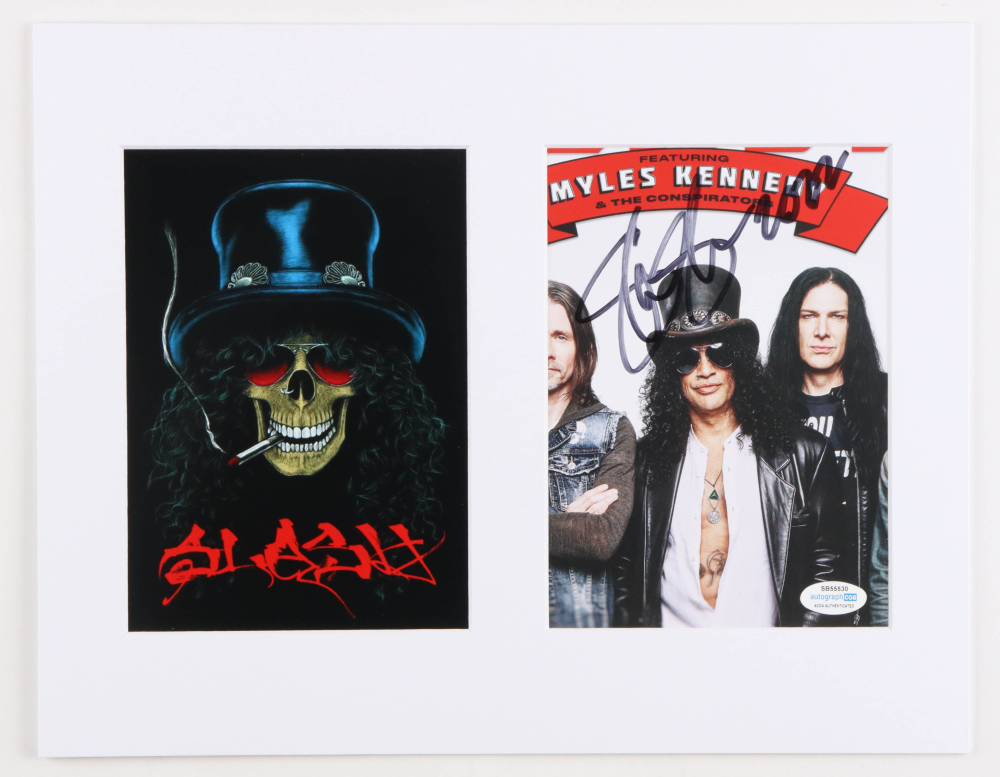 Slash Signed 11x14 Custom Matted Photo Display (AutographCOA ...