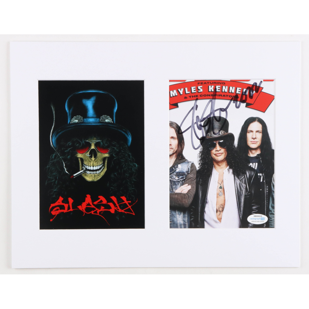 Slash Signed 11x14 Custom Matted Photo Display (AutographCOA ...