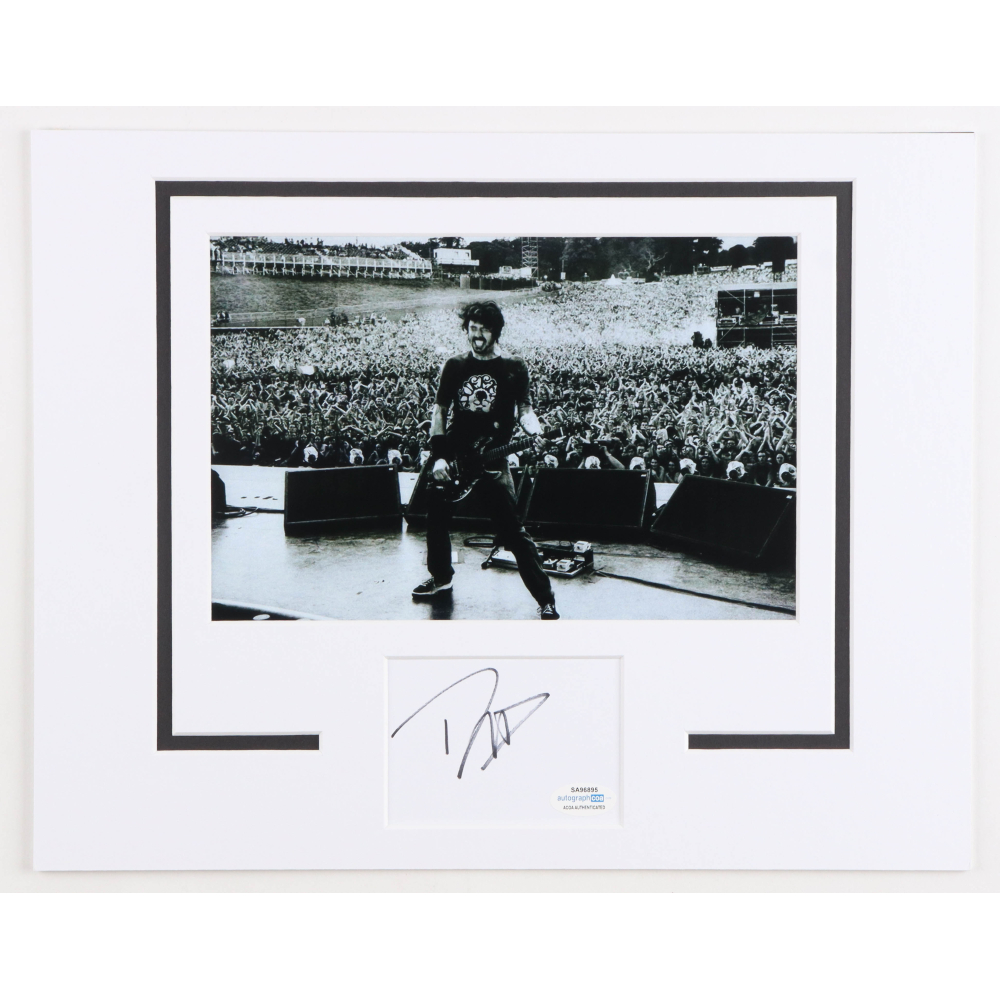 Dave Grohl Signed 11x14 Custom Matted Cut Display (AutographCOA ...