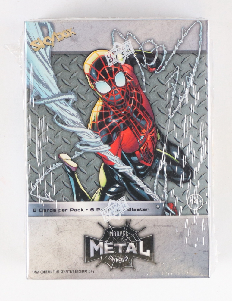 2021 Upper Deck Skybox Marvel Metal Universe Spider Man Blaster Box ...