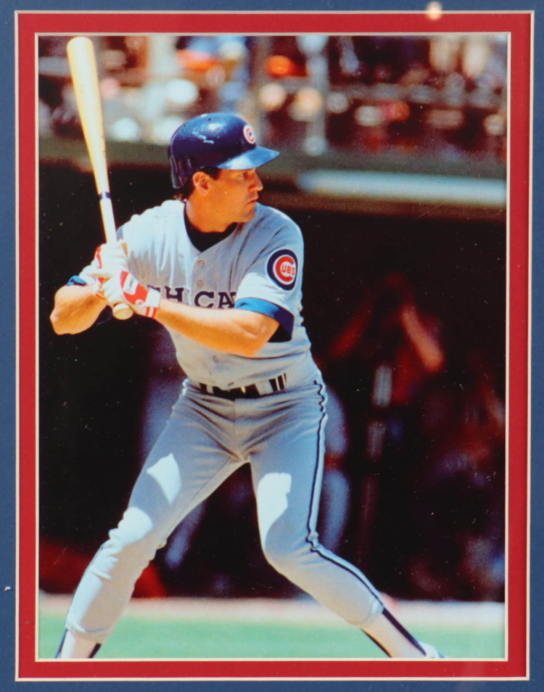 Ryne Sandberg Signed 32x36 Custom Framed Cut Display With (2) HOF ...