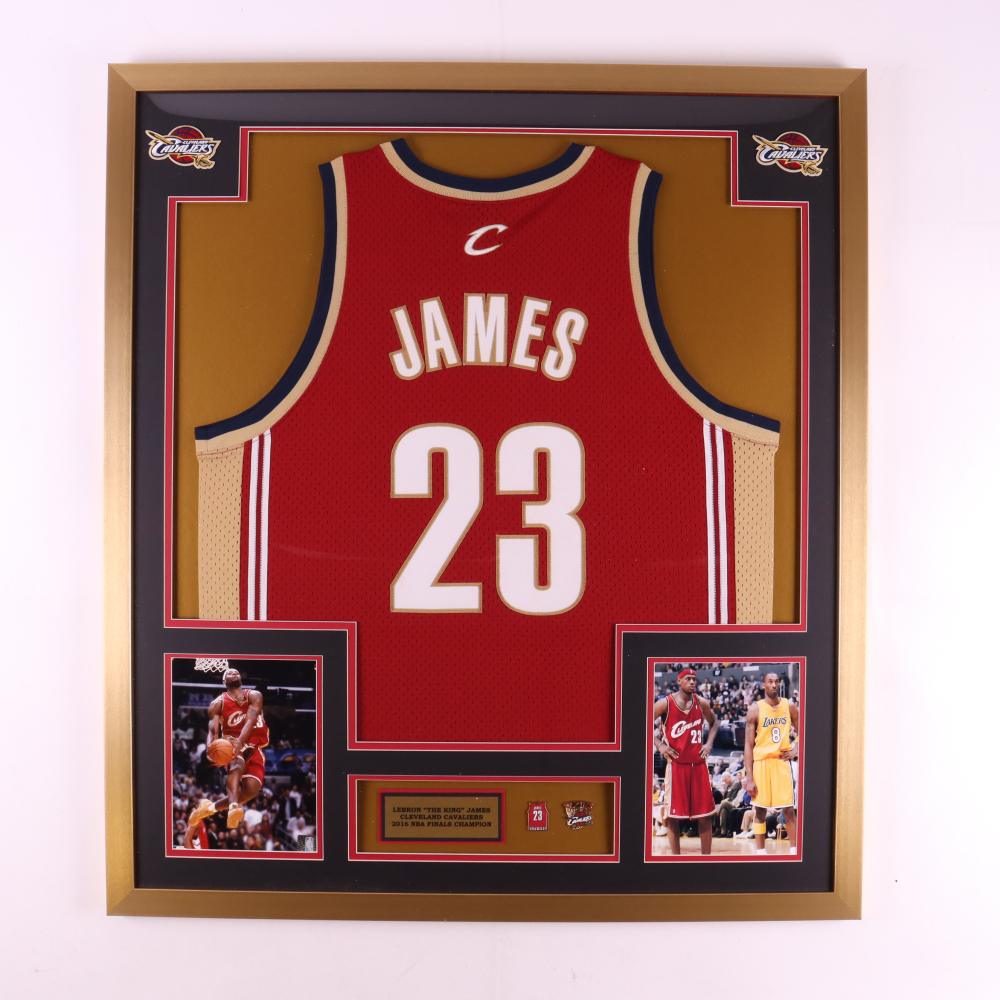 LeBron James Custom Framed Jersey Display with Jersey Pin and Classic ...