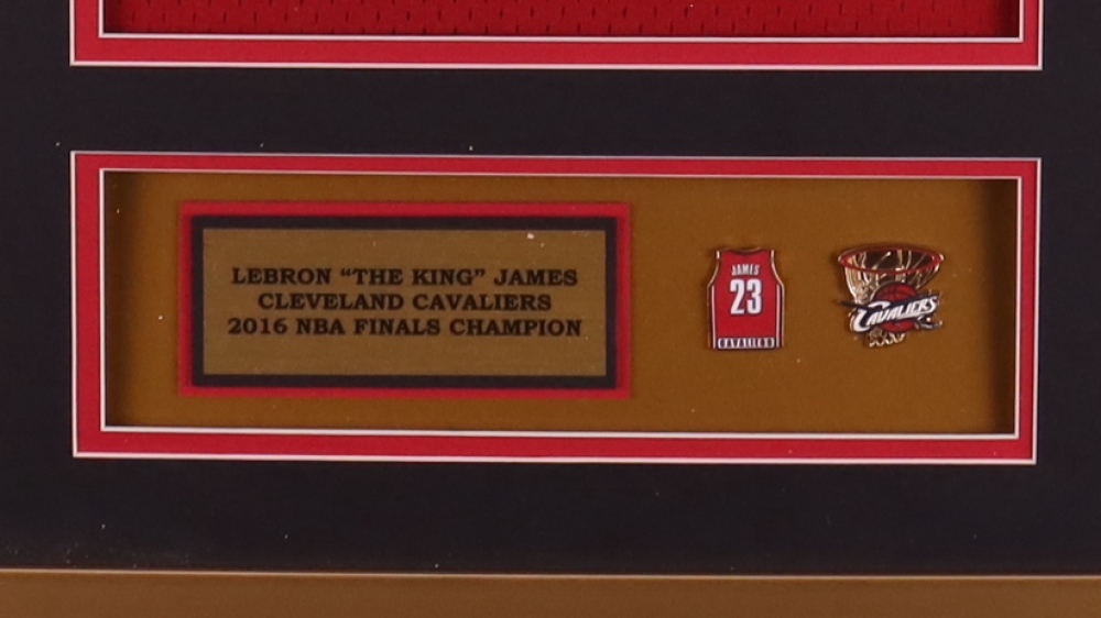 LeBron James Custom Framed Jersey Display with Jersey Pin and Classic ...