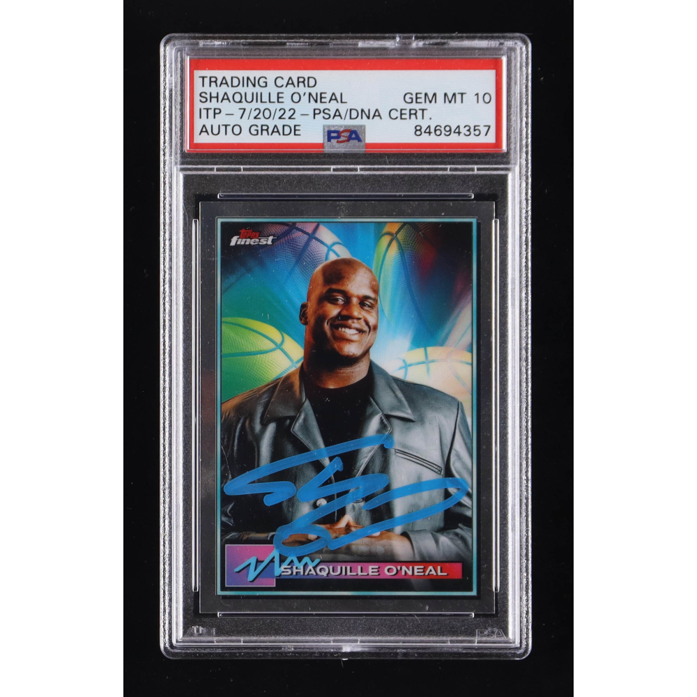 Shaquille O'Neal Signed 2021 Finest #34 RC (PSA) | Pristine Auction
