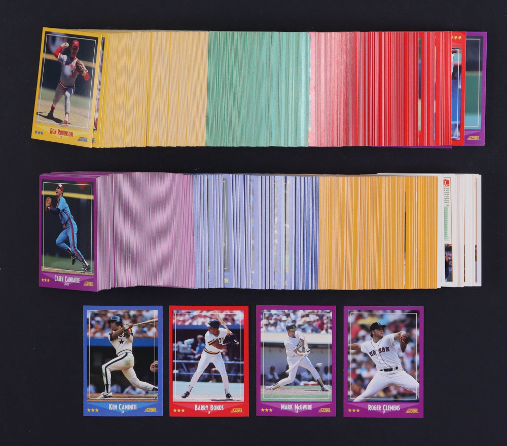 1988 Score Complete Set of (660) Baseball Cards | Pristine Auction