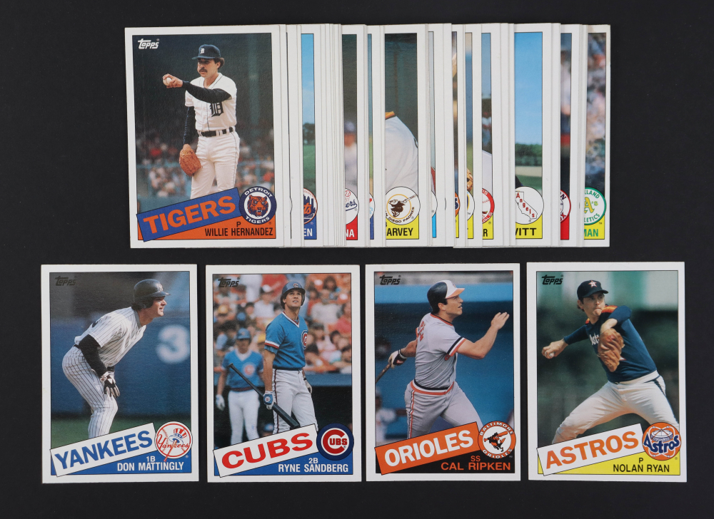 1985 Topps Super Complete Set of (60) Baseball Cards with Don Mattingly ...