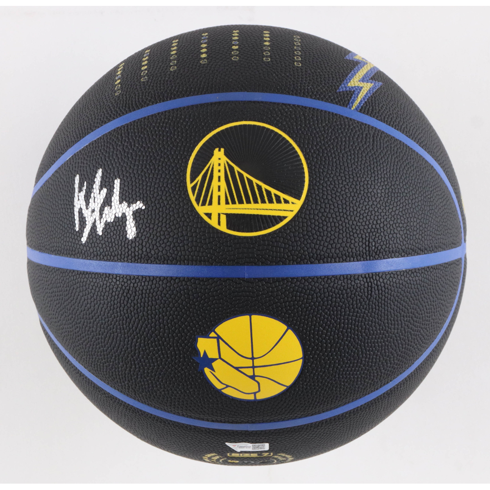 Jonathan Kuminga Signed Warriors Logo Basketball (Fanatics) | Pristine ...