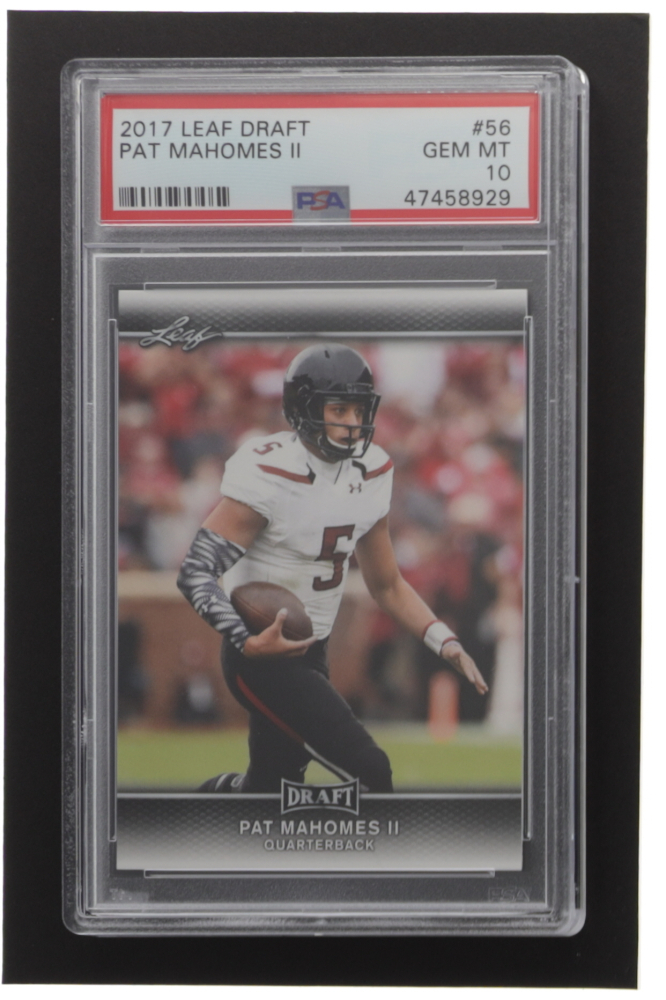 Patrick Mahomes 2017 Leaf Draft #56 (PSA 10) | Pristine Auction