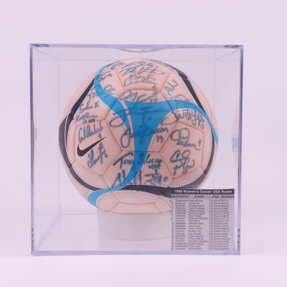 1999 Team USA Women's World Cup Nike Soccer Ball Signed by (20) Mia ...