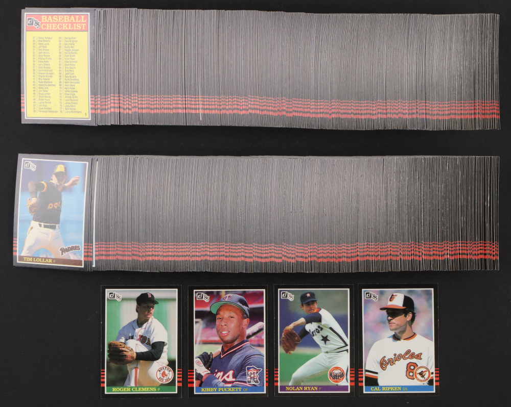 1985 Donruss Baseball Complete Set of (660) Cards with Roger Clemens ...