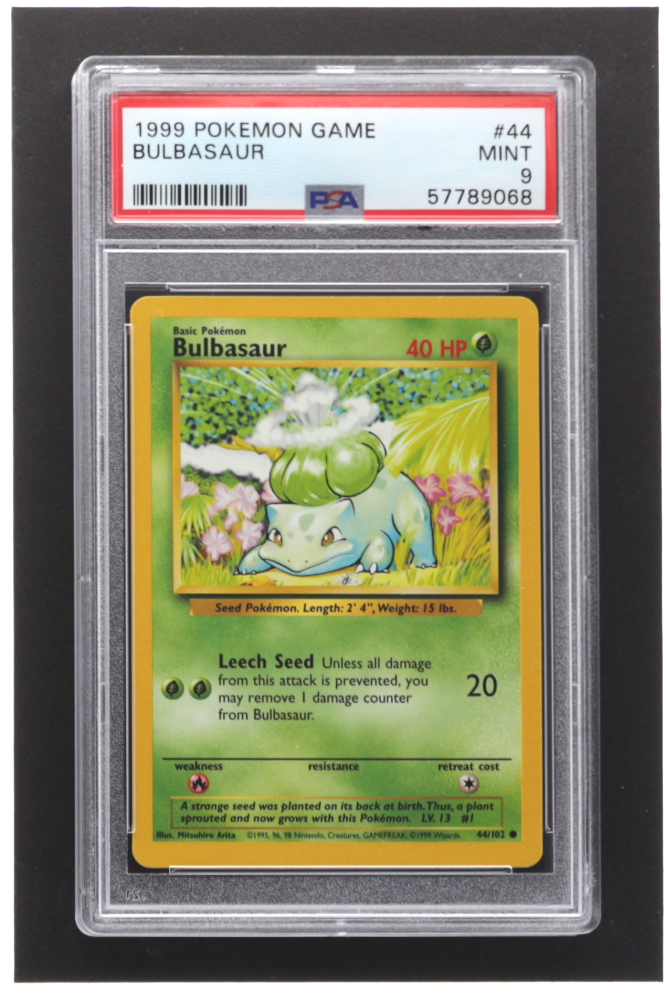 Bulbasaur Pokemon 1999 Base Unlimited #44 (PSA 9) | Pristine Auction