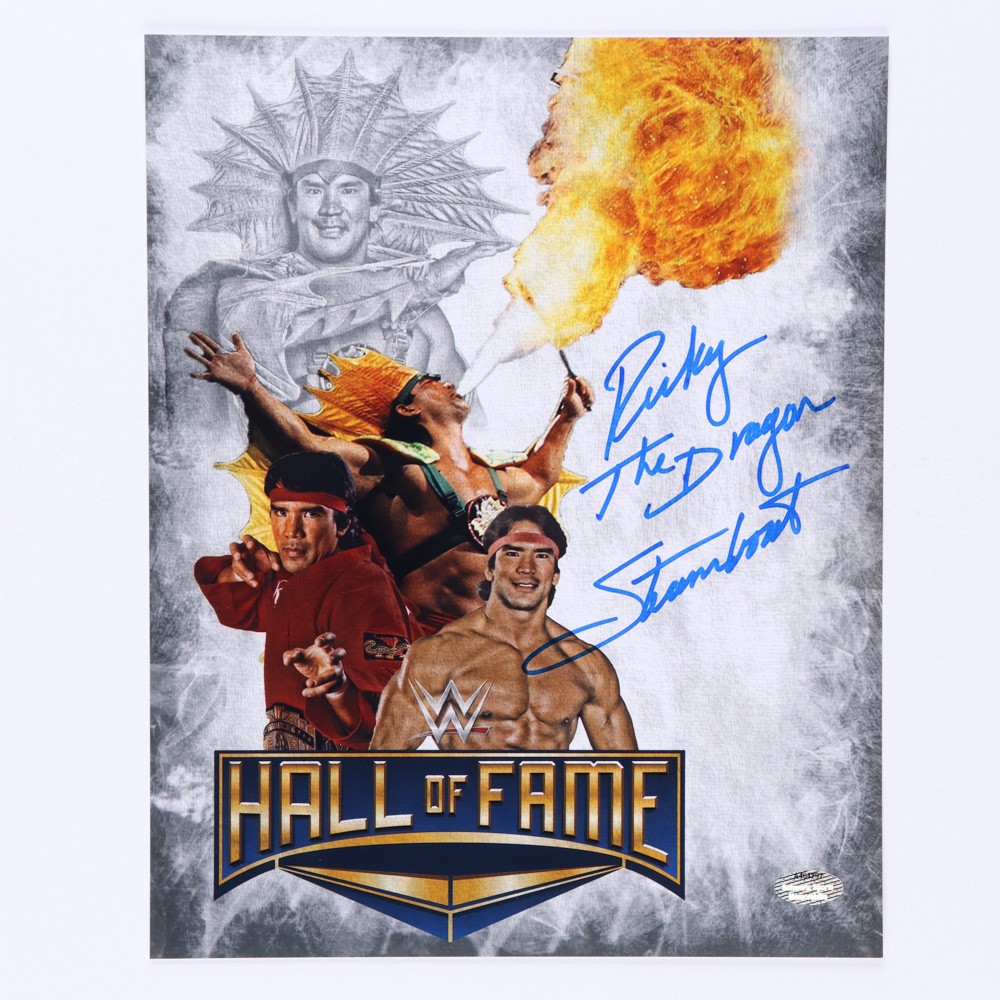Ricky "The Dragon" Steamboat Signed WWE 8x10 Photo (Schwartz ...