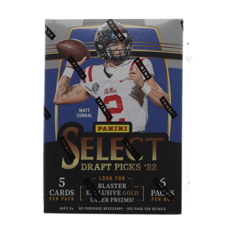 2022 Panini Select Draft Picks Football Blaster Box with (6) Packs | Pristine Auction