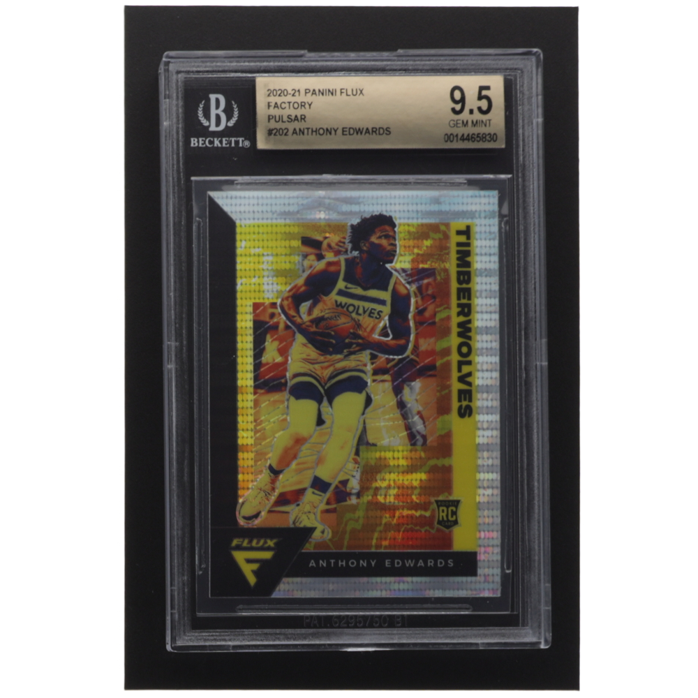 Anthony Edwards 2020-21 Panini Flux Factory Pulsar #202 RC (BGS 9.5 ...