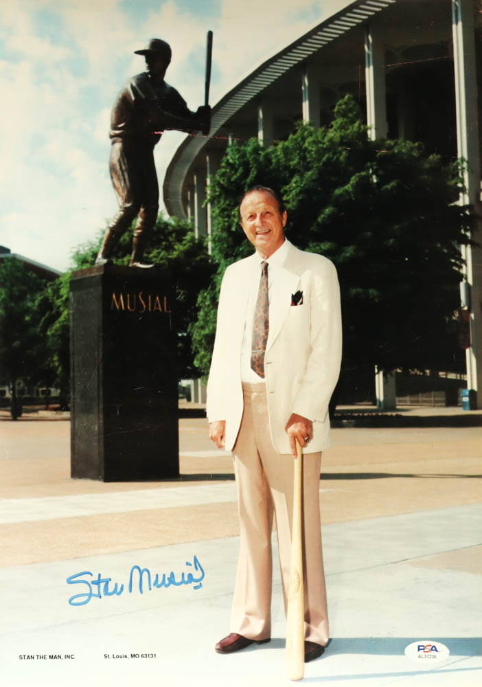 Stan Musial Signed 11x16 Photo (PSA) | Pristine Auction