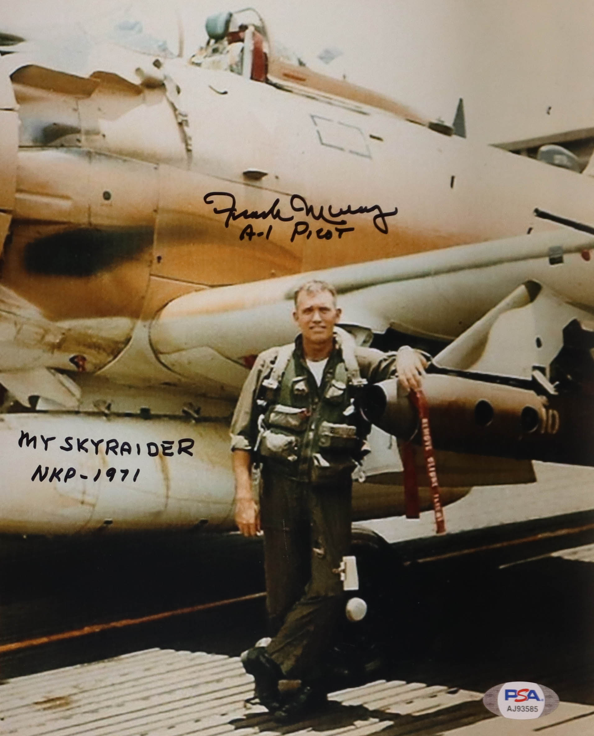 Frank Murray Signed A-12 Blackbird 8x10 Photo Inscribed "A-1 Pilot ...