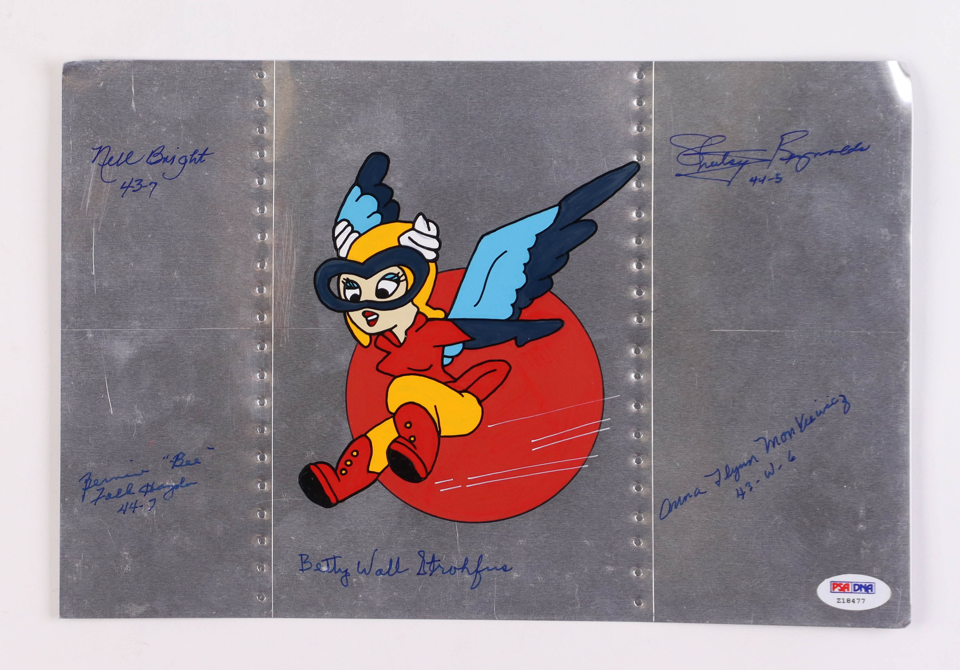 Military Aircraft Nose Paneling Signed by (5) with Elizabeth Strohfus ...