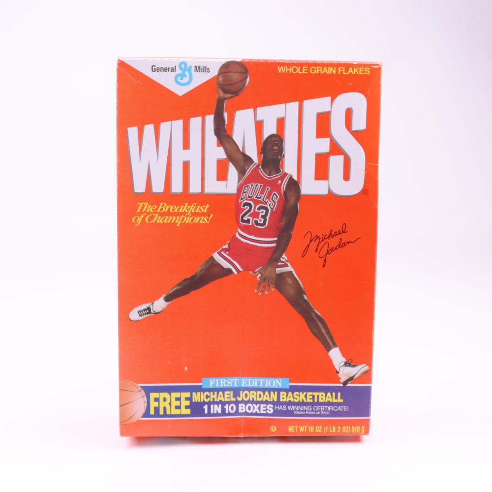 Michael Jordan Wheaties Promo Full Size Basketball with Box | Pristine ...