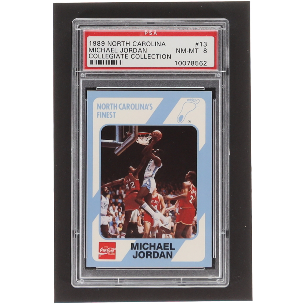 Michael Jordan 1989-90 North Carolina Collegiate Collection #13 (PSA 8 ...