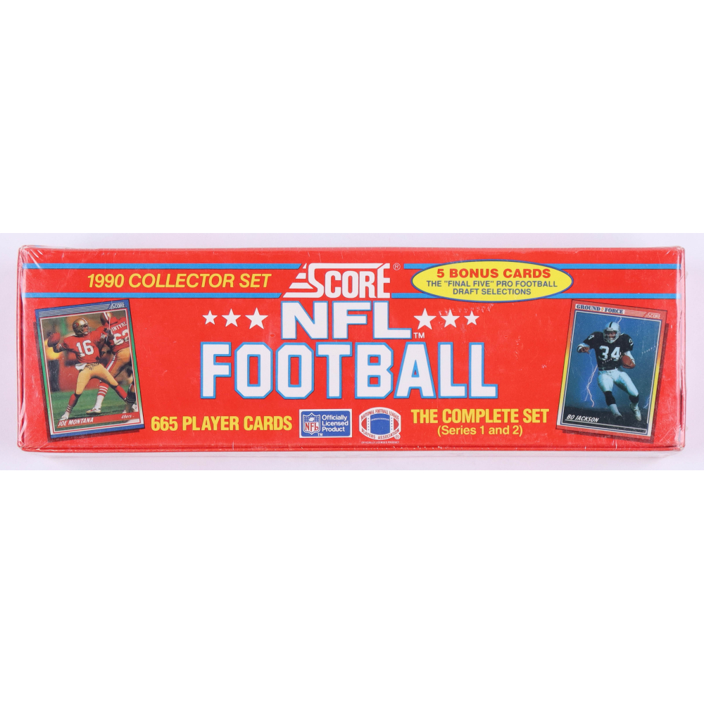 1990 Score Football Complete Set of (665) Cards with Joe Montana #1 ...