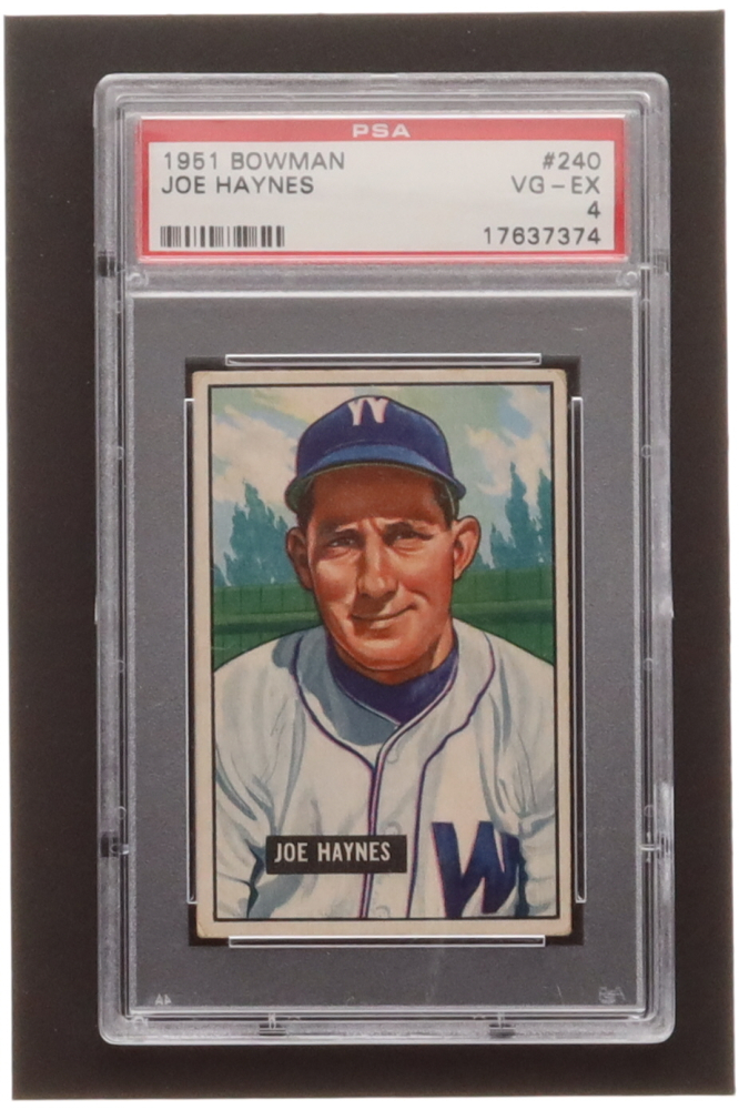 Joe Haynes 1951 Bowman #240 (PSA 4) | Pristine Auction